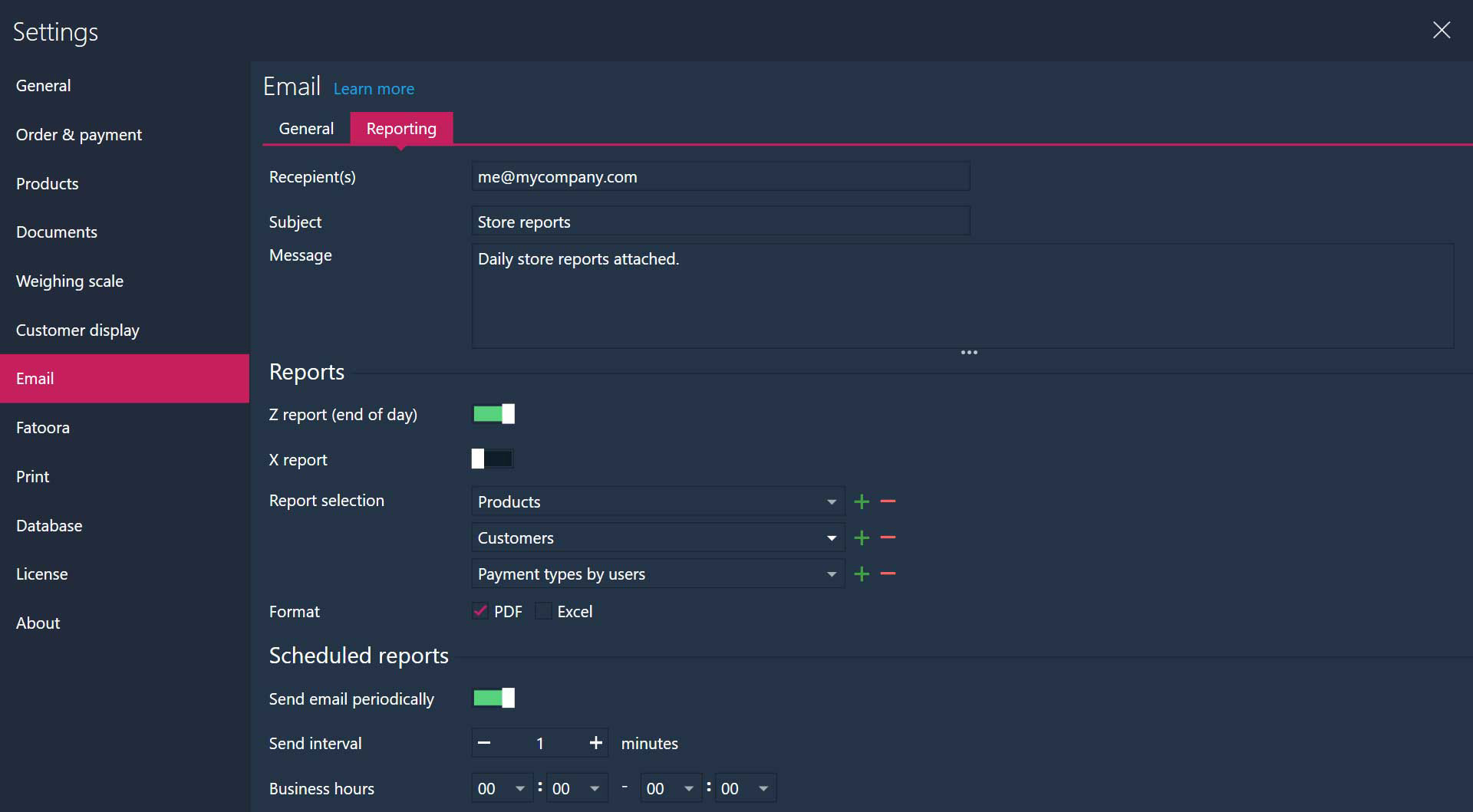 Free Windows Point of Sale - Aronium