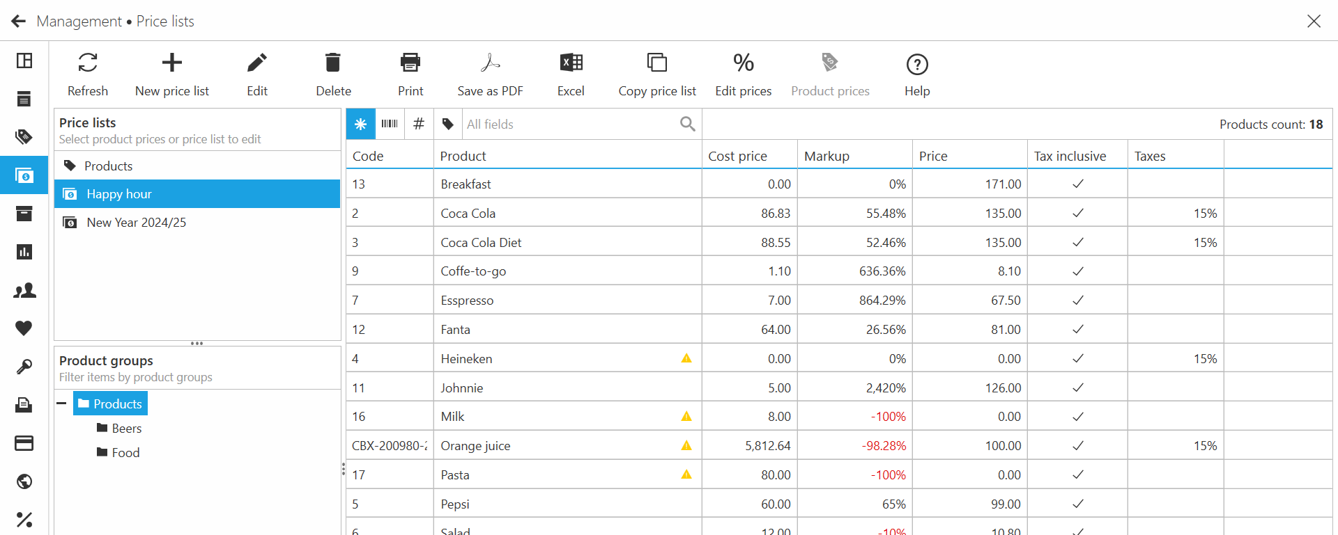 Free Windows Point of Sale - Aronium